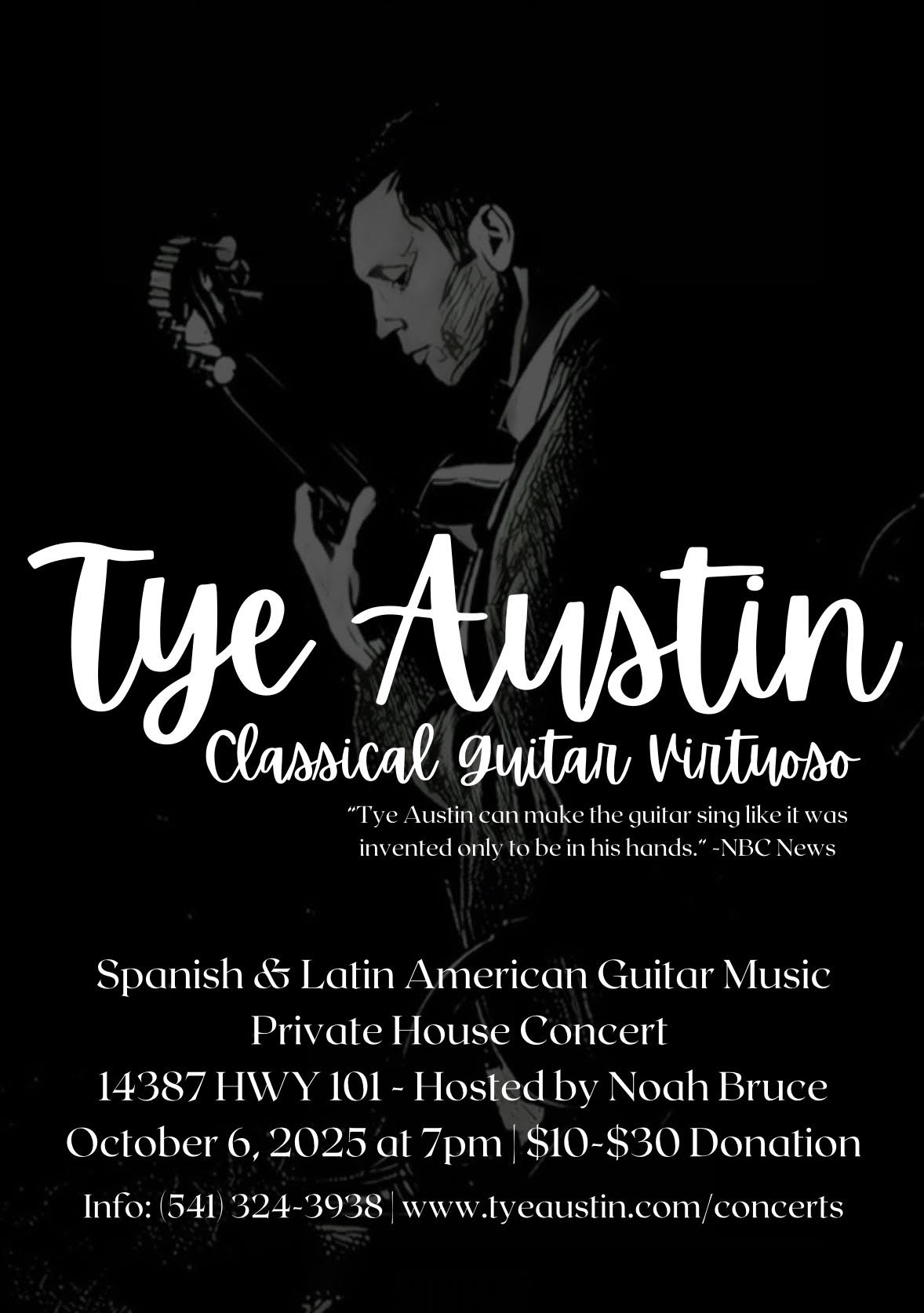 Oregon Coast House Concert – Tye Austin